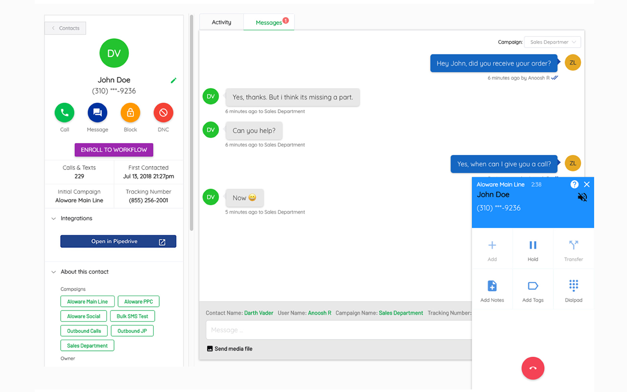 Aloware Contact Center App | Aloware Contact Center Integration ...