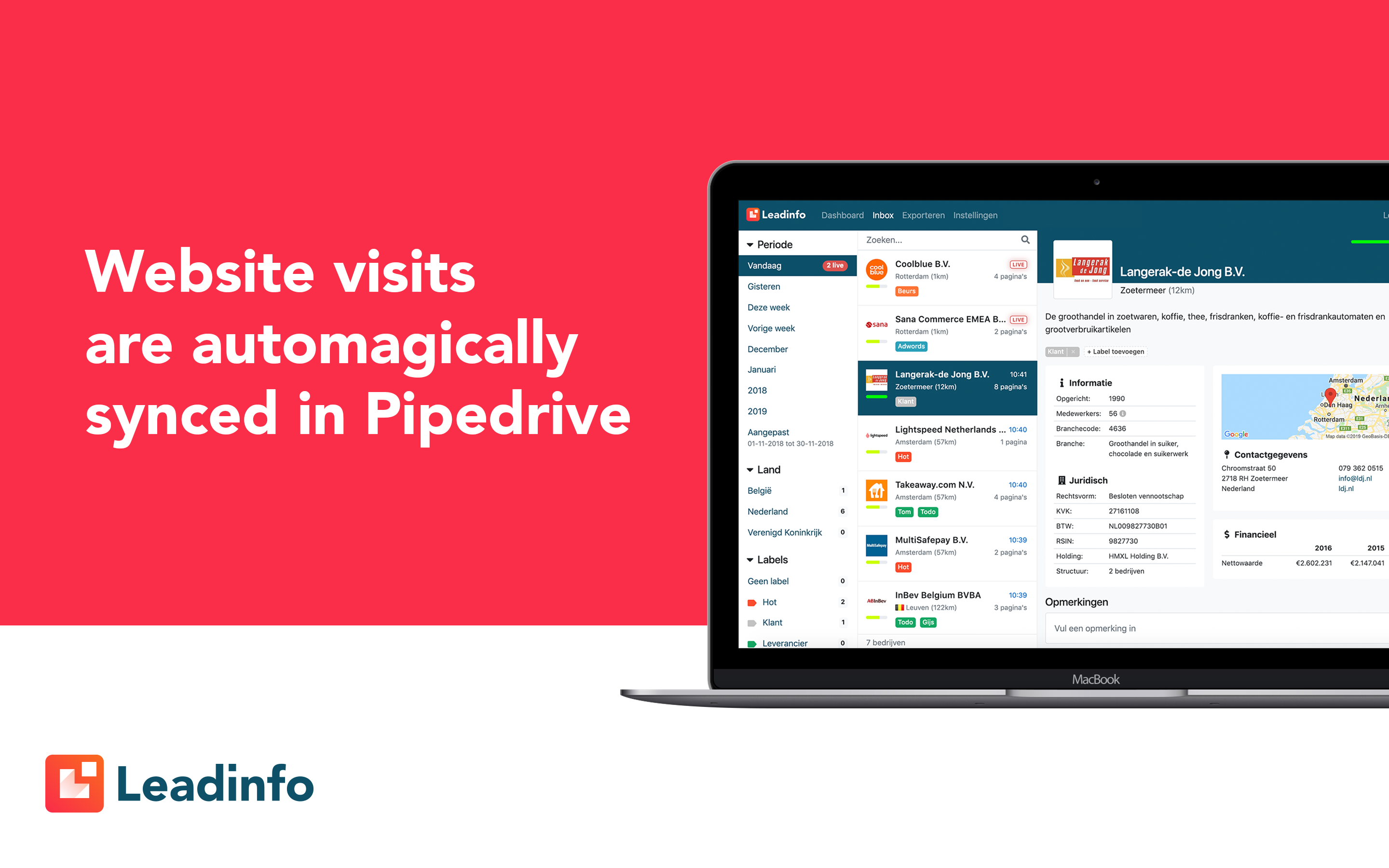 Leadinfo App | Leadinfo Integration - Pipedrive Marketplace
