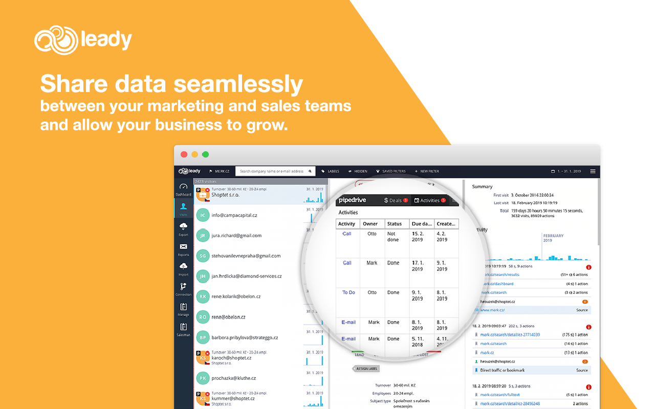 Leady App | Leady Integration - Pipedrive Marketplace