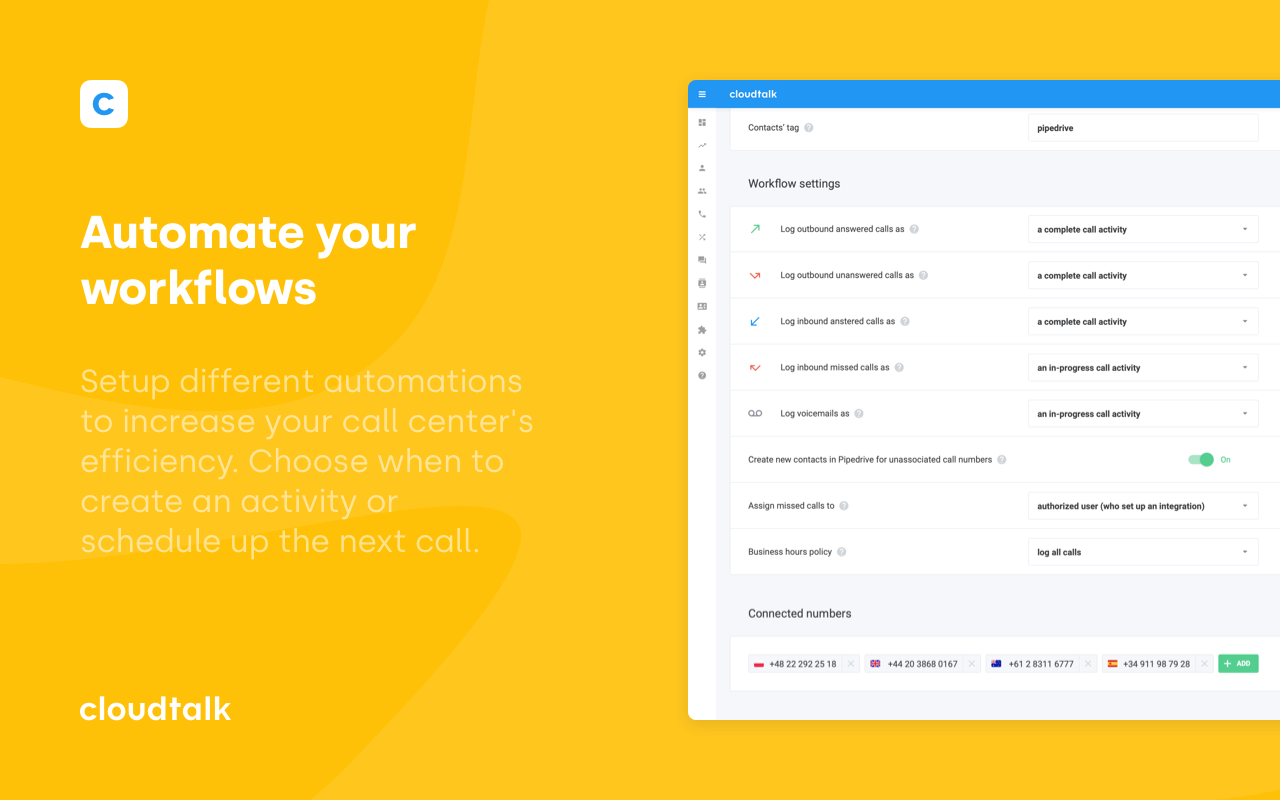 CloudTalk App | CloudTalk Integration - Pipedrive Marketplace