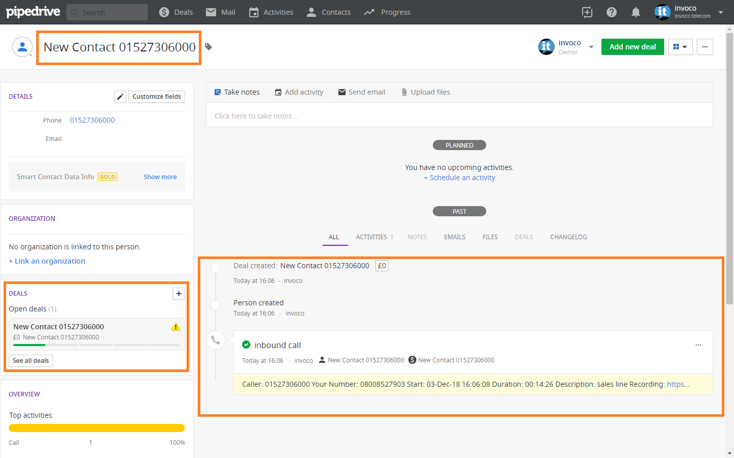 Invoco App | Invoco Integration - Pipedrive Marketplace